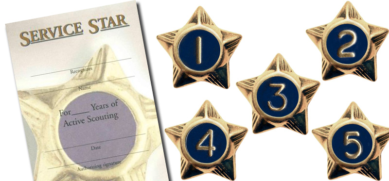 How to properly wear BSA service stars