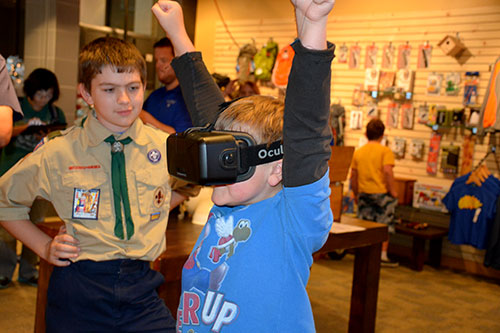 Virtual reality zip line helps council recruit more Scouts