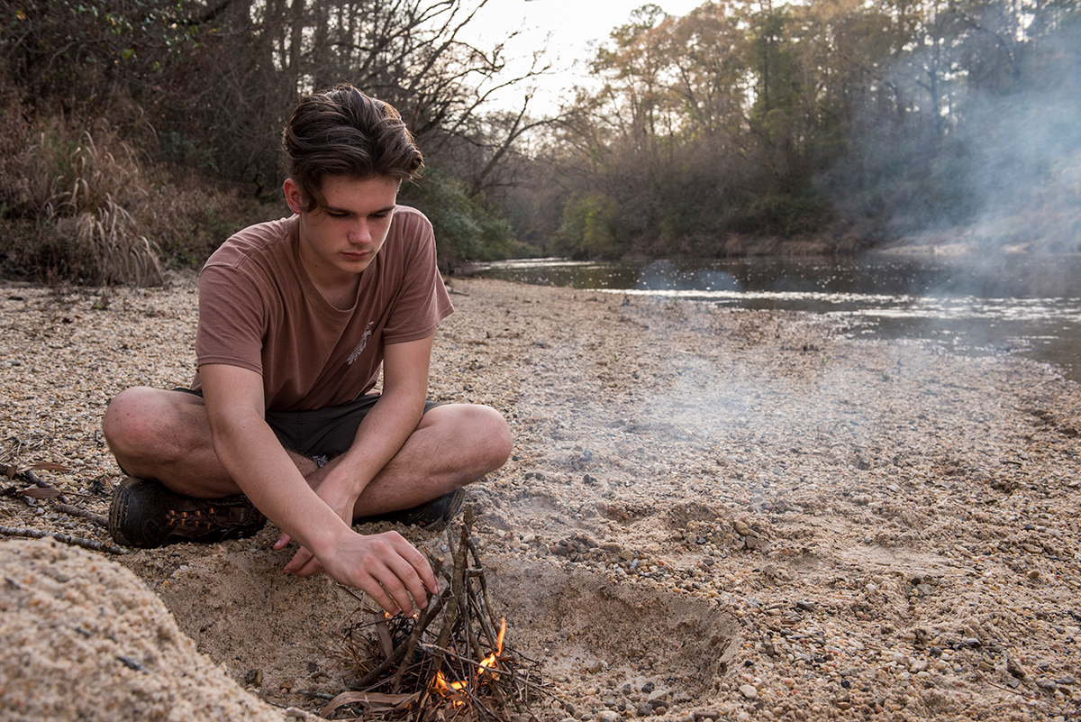 Building a campfire requires know-how and good judgment