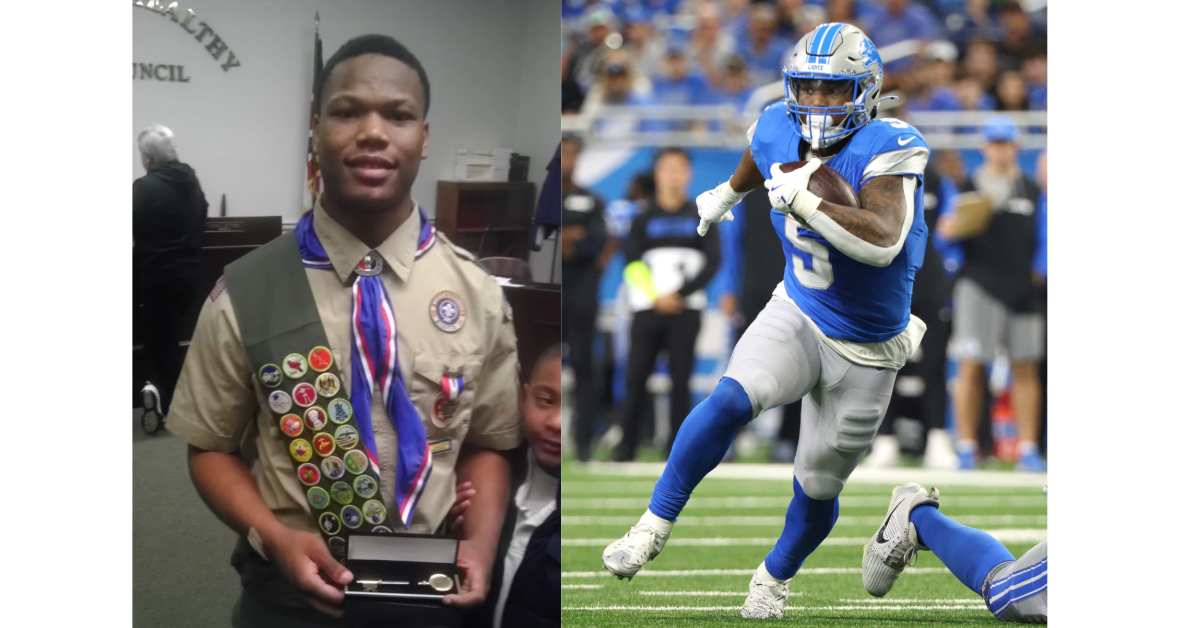 Meet the NFL running back who’s now an official Scouting America ambassador
