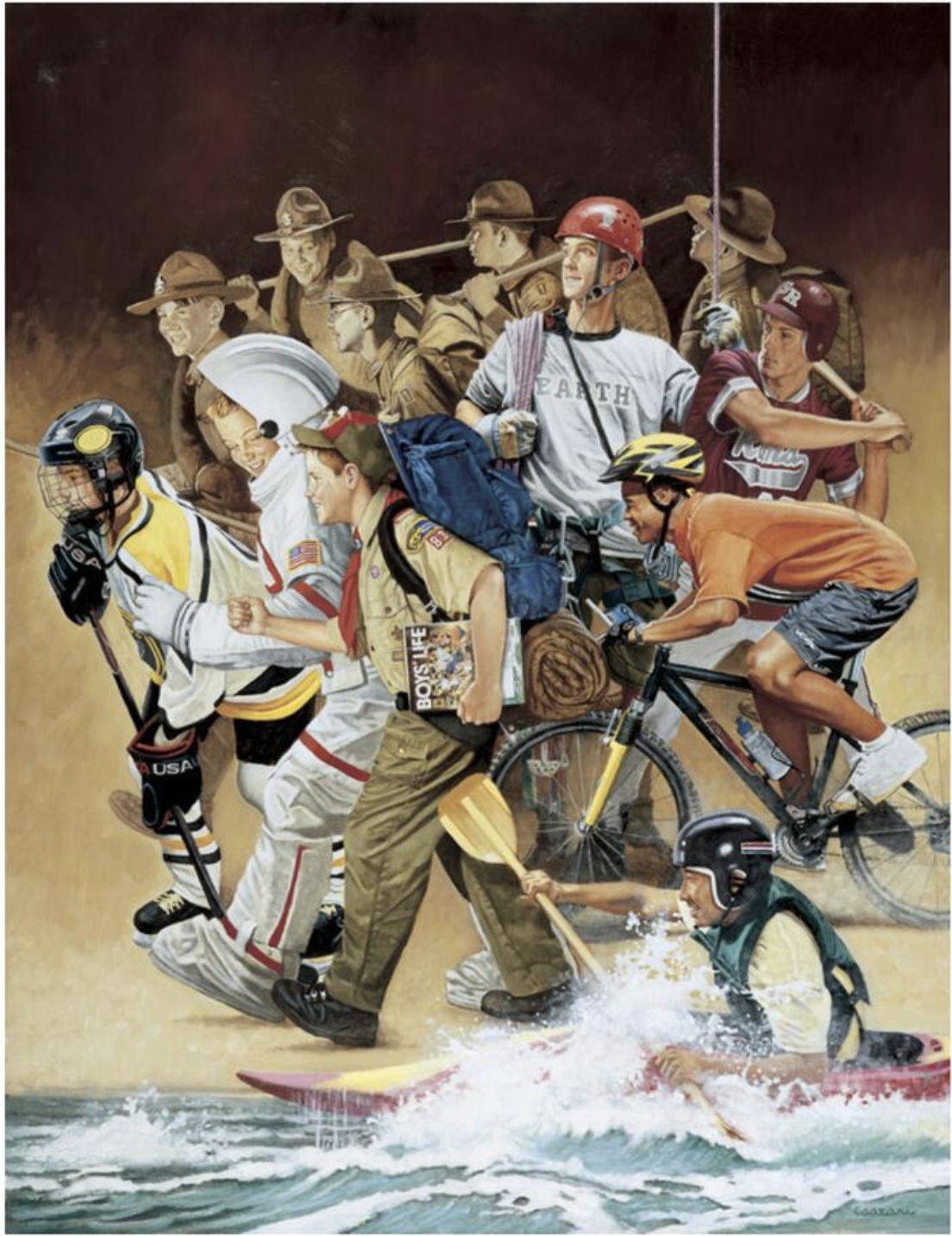 Joseph Csatari, the creator of so many iconic Scouting pieces of art ...