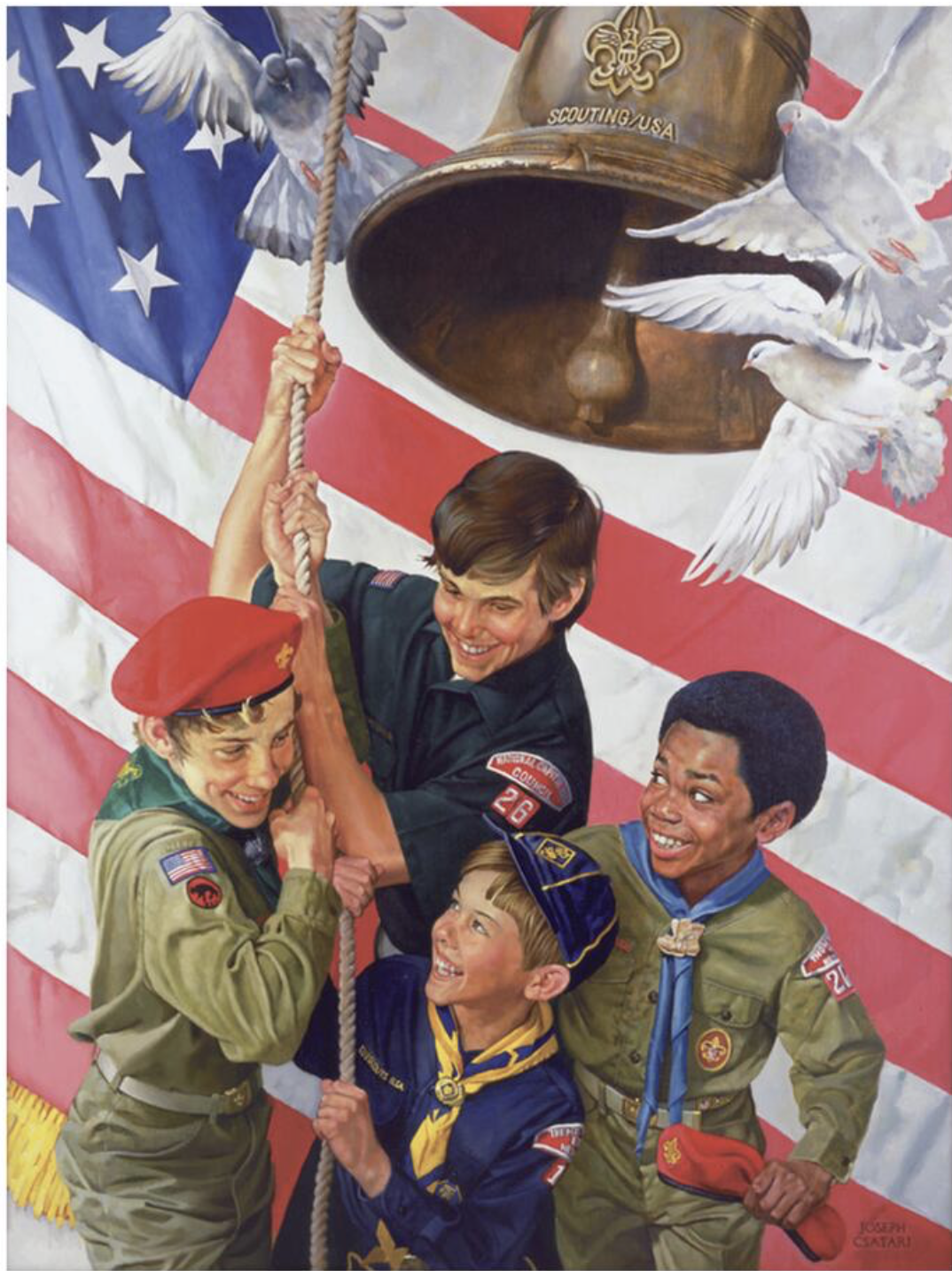 Joseph Csatari, the creator of so many iconic Scouting pieces of art ...