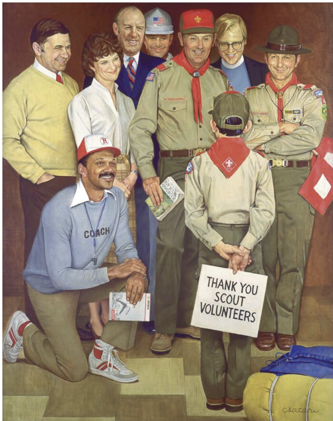 Joseph Csatari, the creator of so many iconic Scouting pieces of art ...